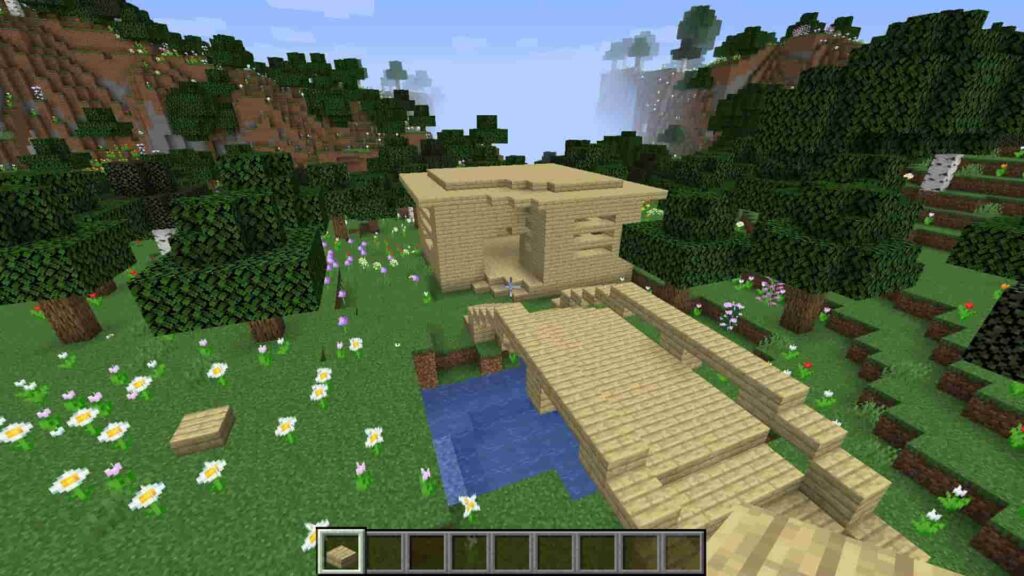 How to Make a Birch Slab in Minecraft